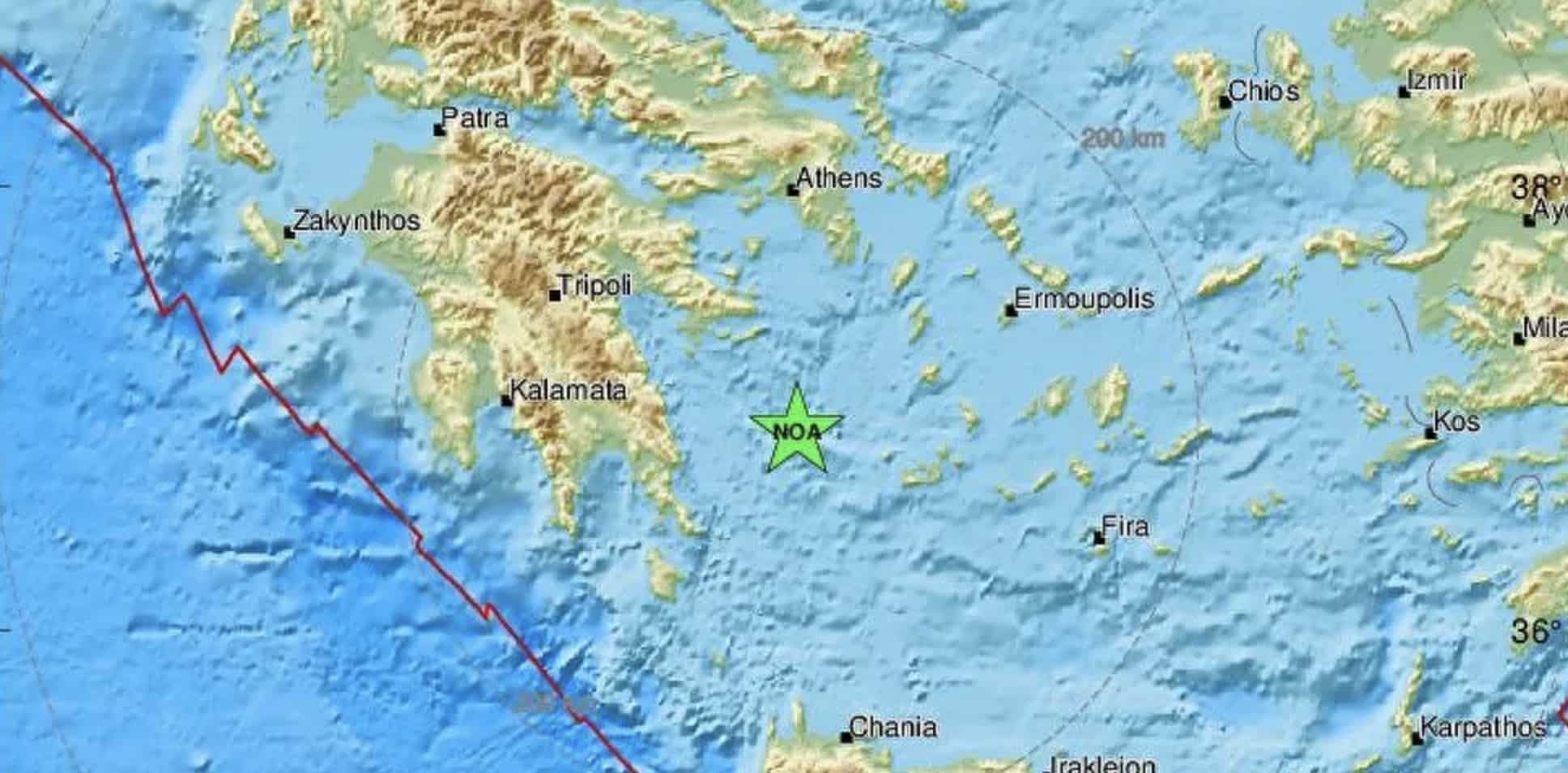 Σεισμός ΤΩΡΑ 5,1 Ρίχτερ στην Ύδρα - Ταρακουνήθηκε και η Αθήνα